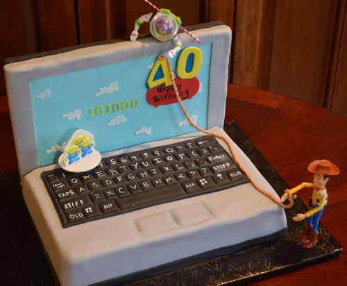 Laptop Cake - How To Create The Keyboard. - CakeCentral.com